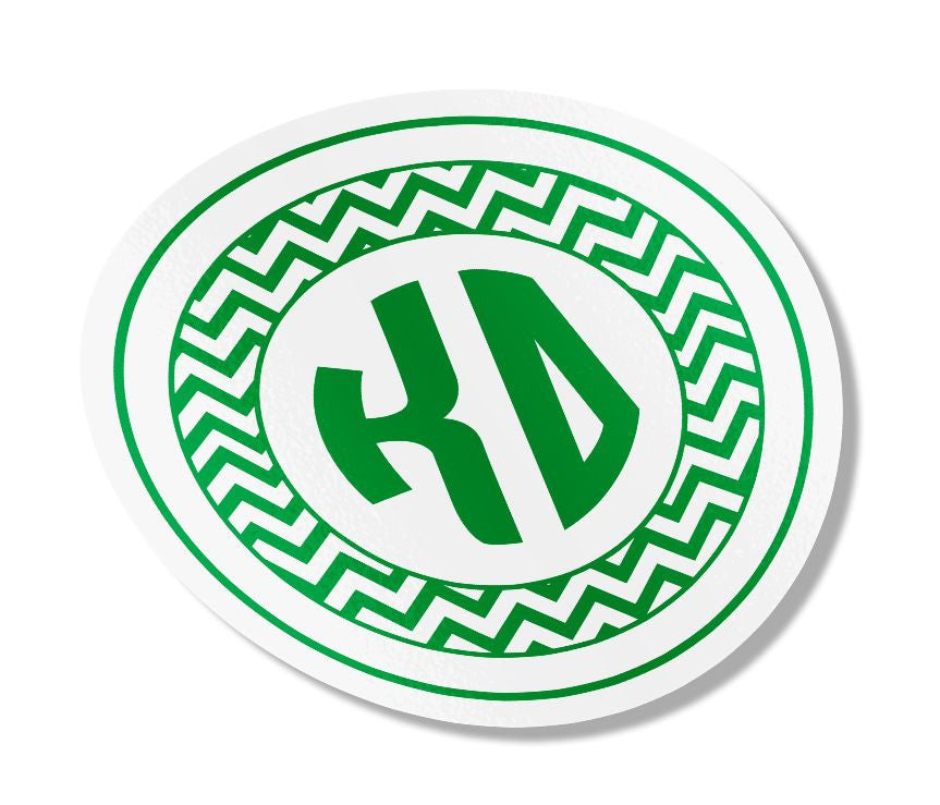 Kappa Delta Sorority Monogram Bumper Sticker — GreekU