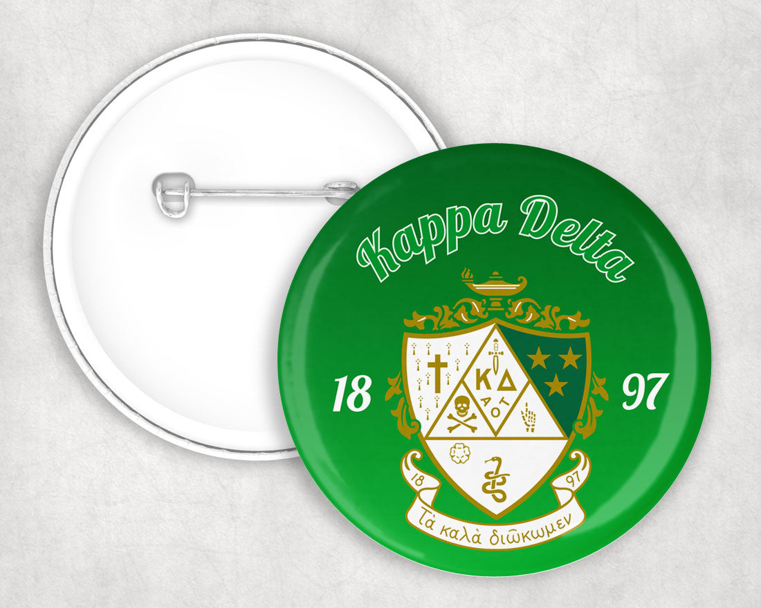 Kappa Delta Classic Crest Pin Buttons — GreekU