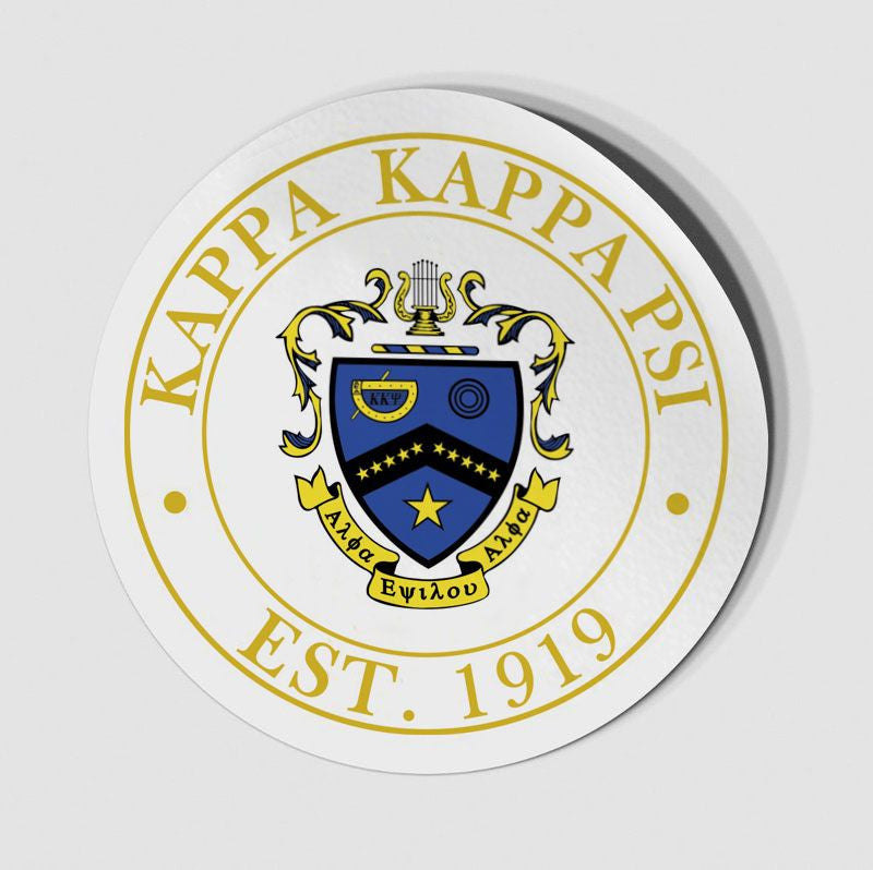 Kappa Kappa Psi Circle Crest - Shield Decal — GreekU
