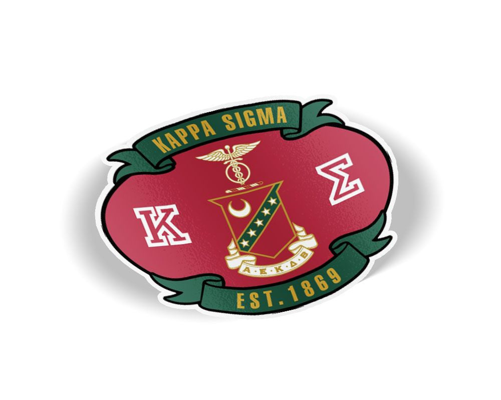 Kappa Sigma Banner Crest - Shield Decal — GreekU