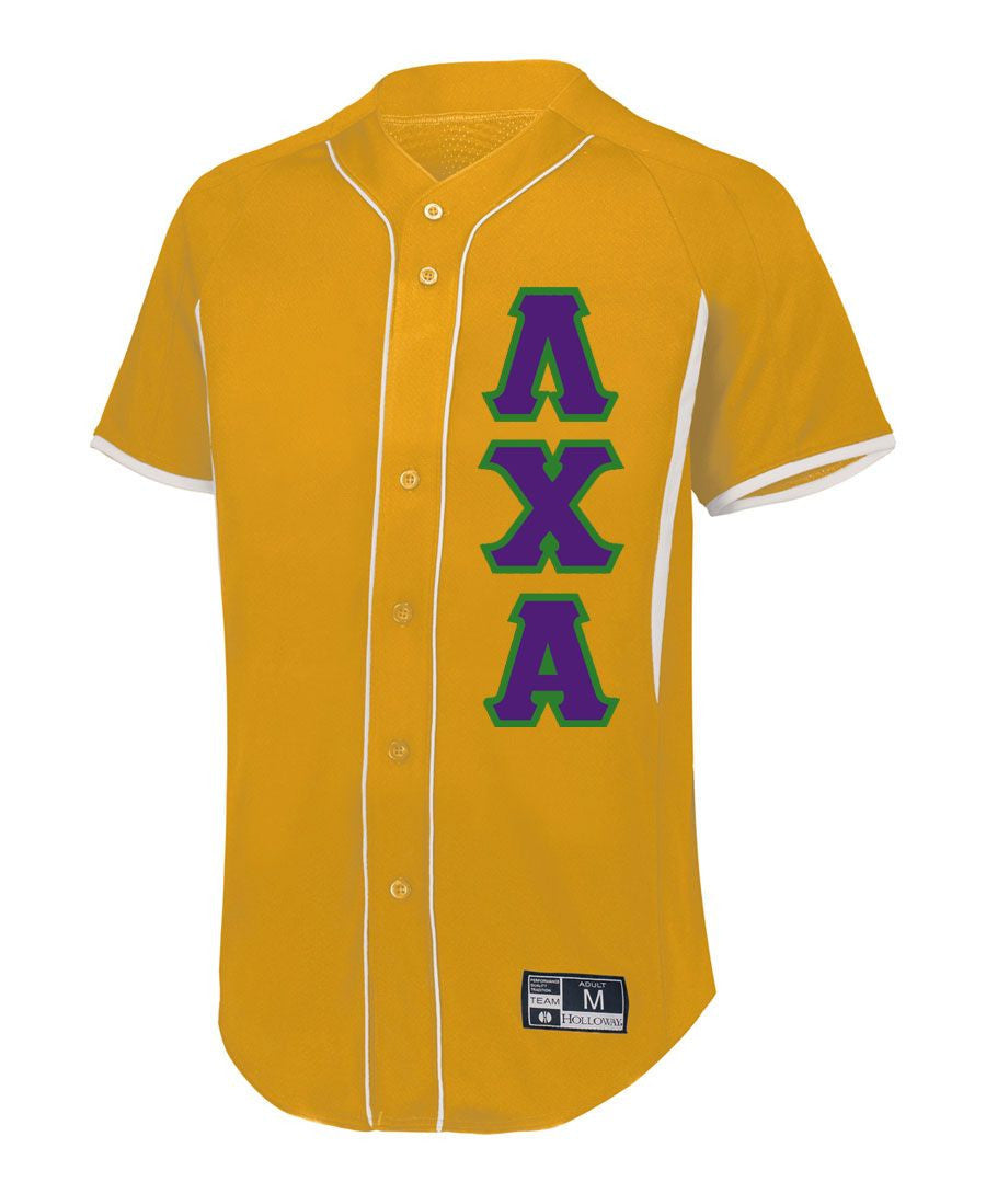 Lambda Chi Alpha Lambda Chi Alpha Lettered Baseball Jersey — GreekU