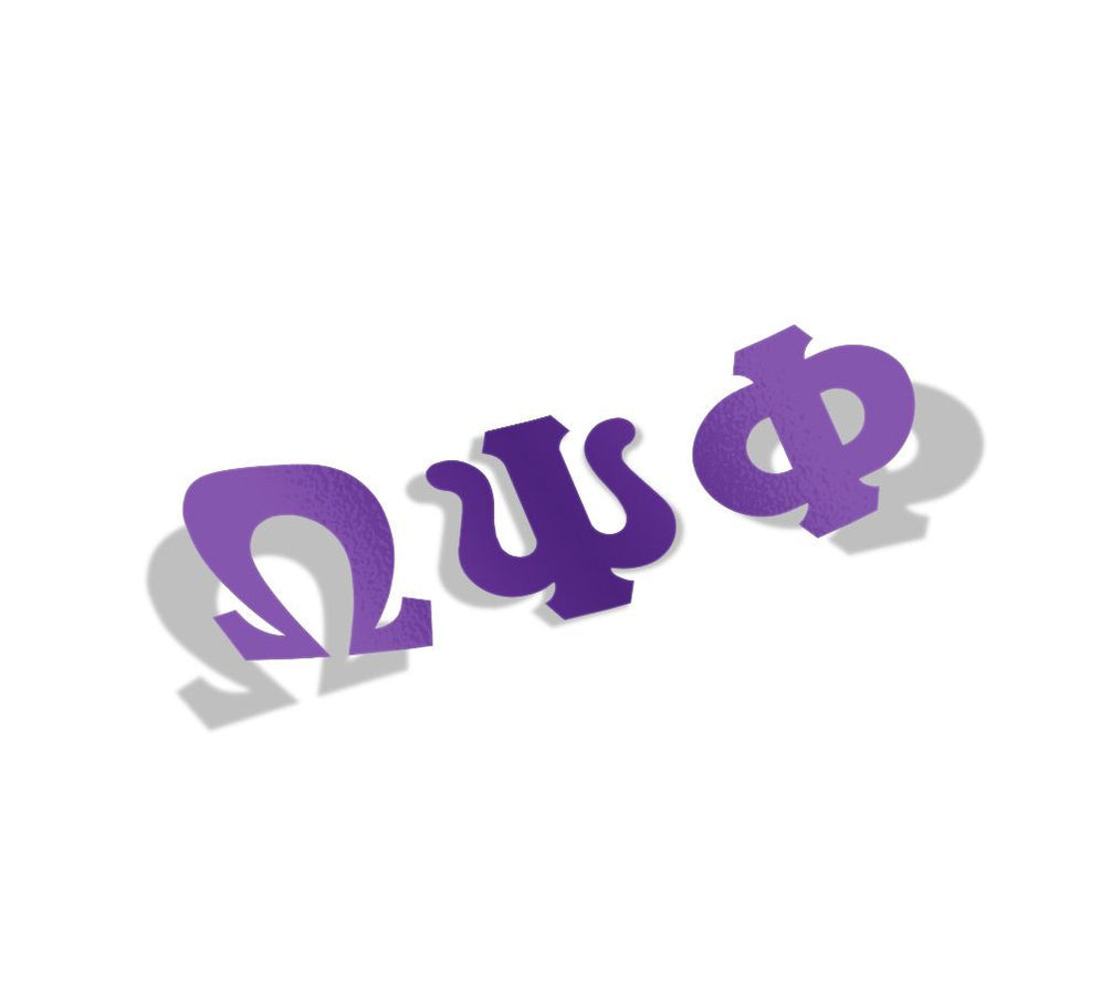 Omega Psi Phi Omega Psi Phi Big Greek Letter Window Sticker Decal — GreekU