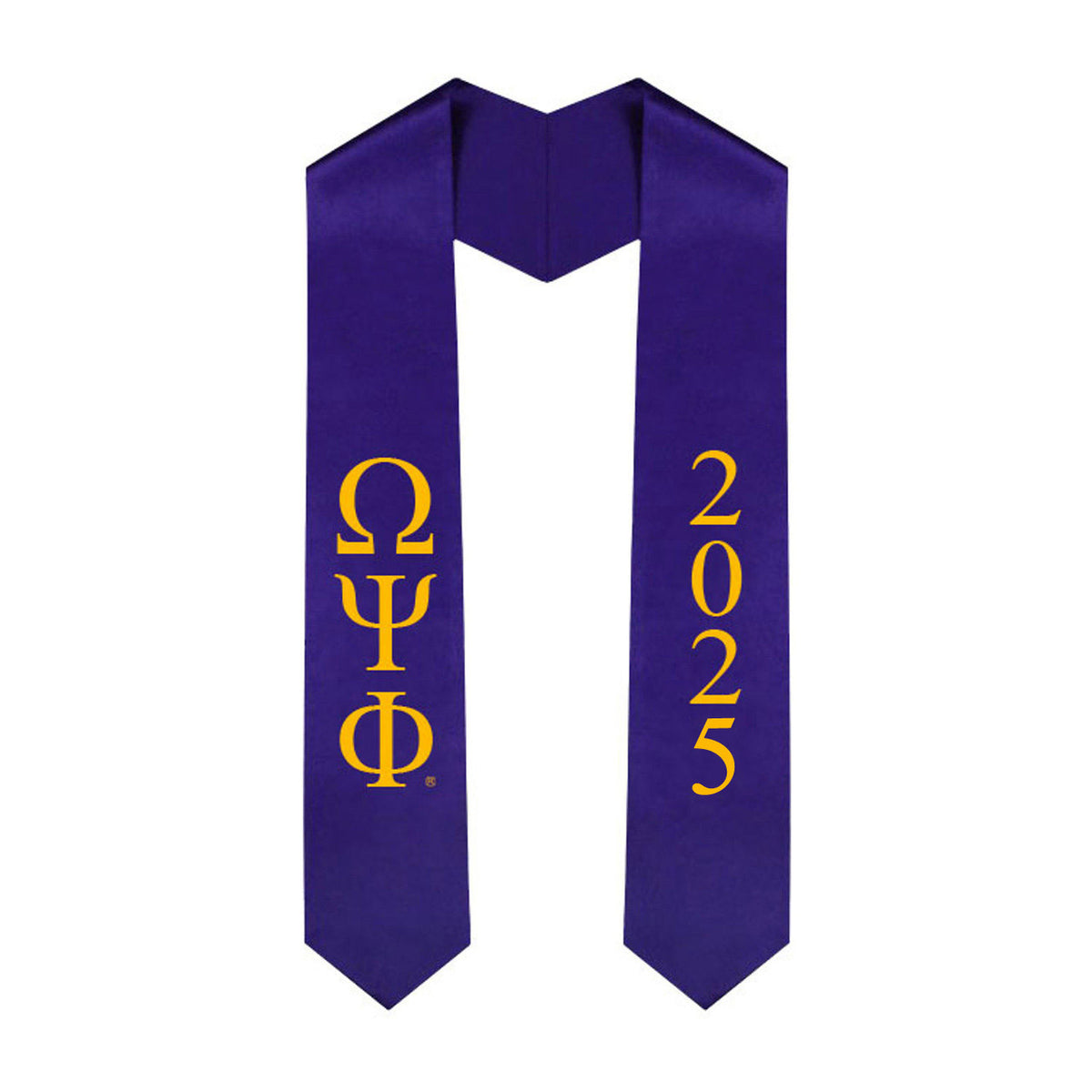 Omega Psi Phi Greek Lettered Graduation Sash Stole With Year - Best Va ...