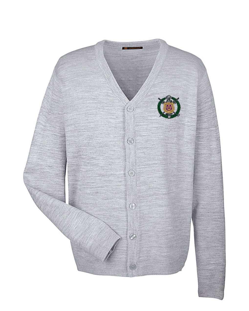 Omega Psi Phi Greek Letterman Cardigan Sweater — GreekU