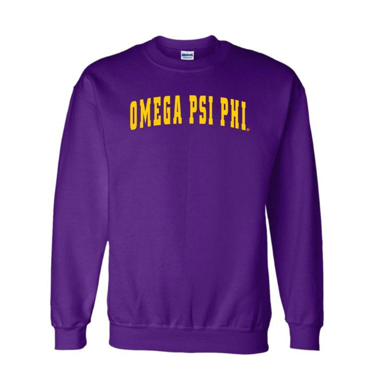 Omega Psi Phi Omega Psi Phi Letterman Crewneck Sweatshirts — GreekU