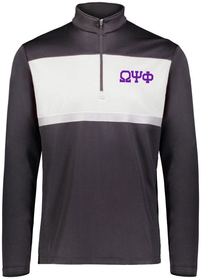 Omega Psi Phi Prism Bold 1/4 Zip Pullover — GreekU
