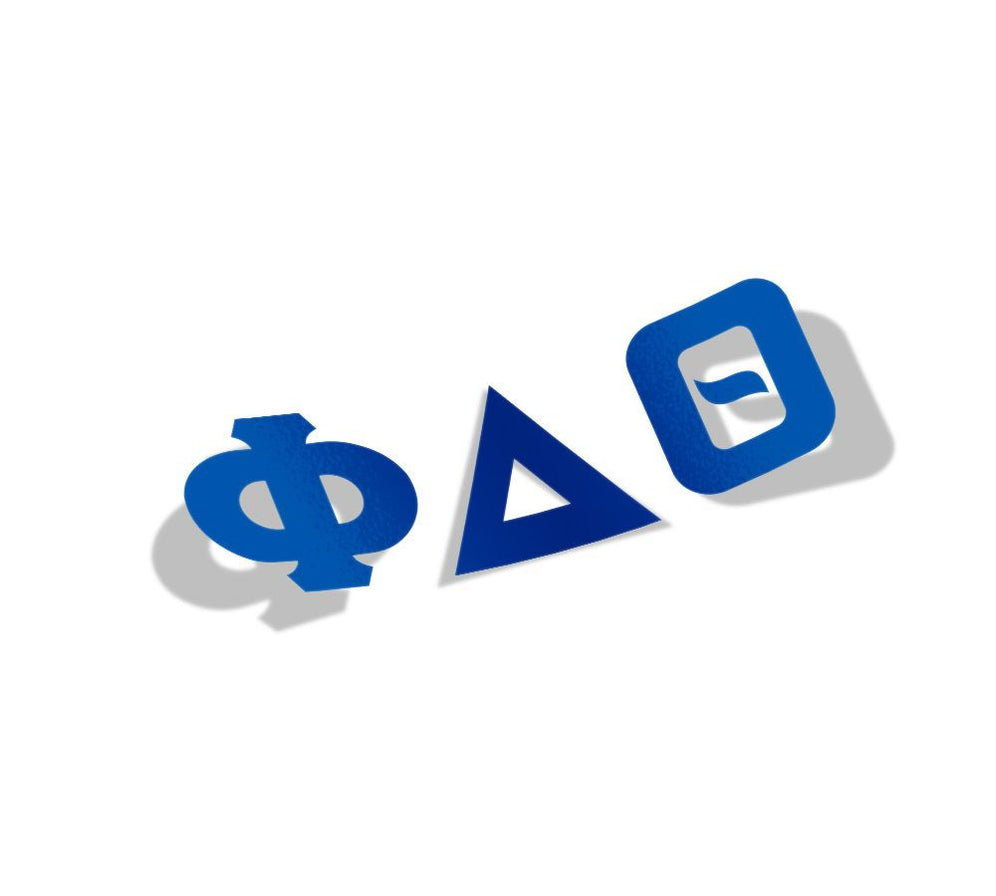 Phi Delta Theta Big Greek Letter Window Sticker Decal — GreekU