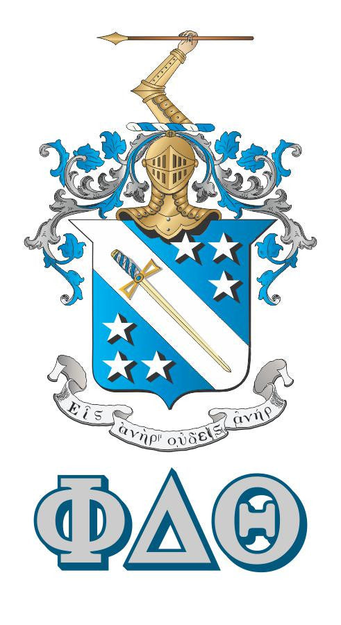 Phi Delta Theta Crest - Shield Decal — GreekU