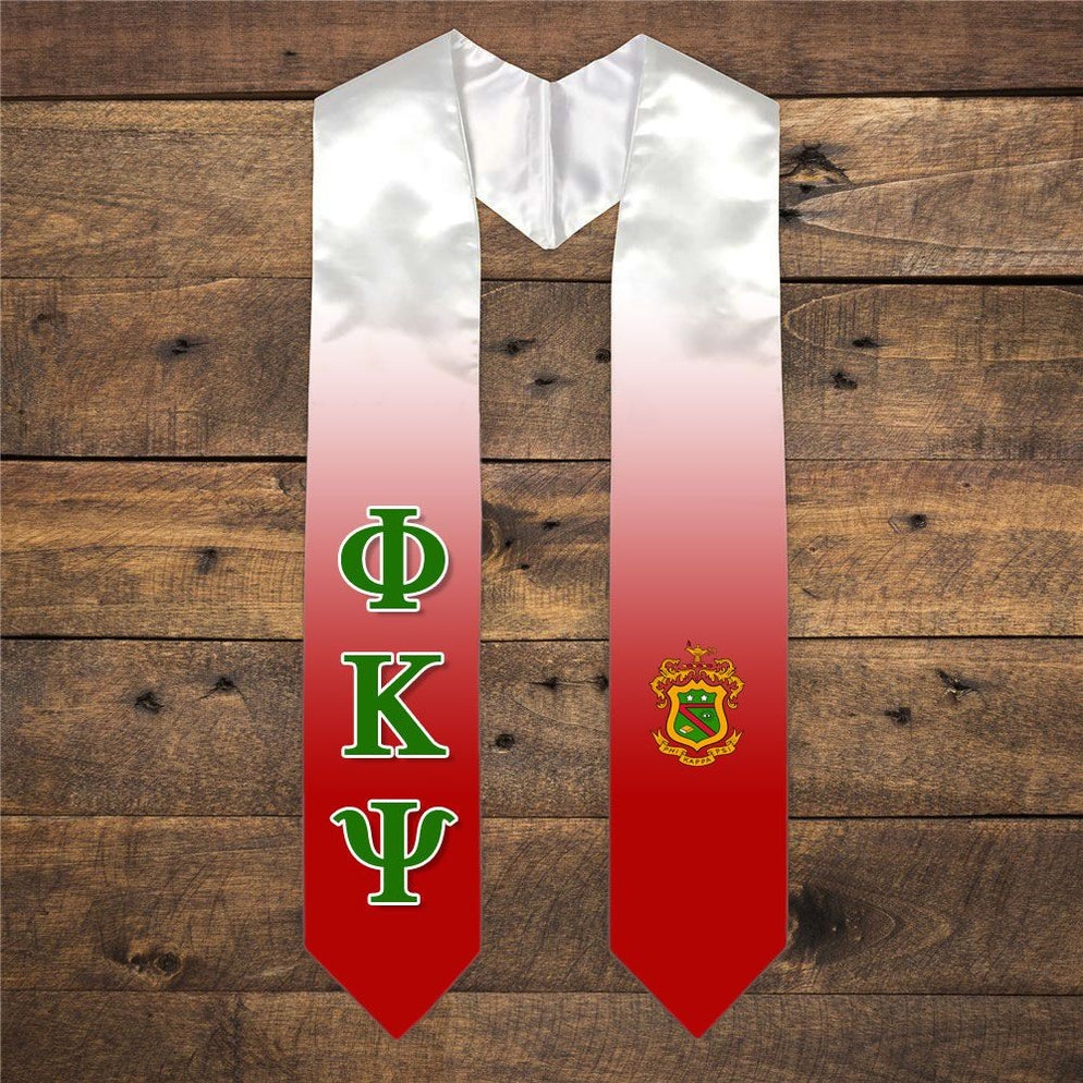 Phi Kappa Psi Extra Fancy Simple Greek Graduation Stole W Crest — GreekU