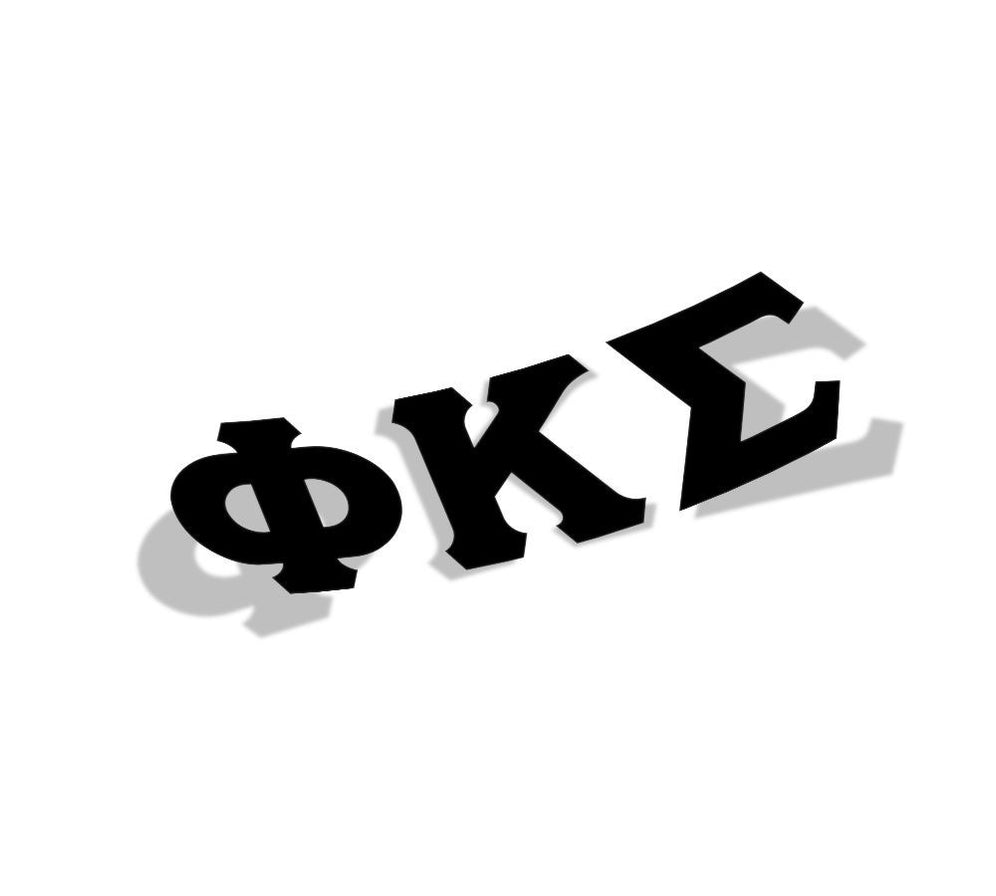 Phi Kappa Sigma Big Greek Letter Window Sticker Decal — GreekU