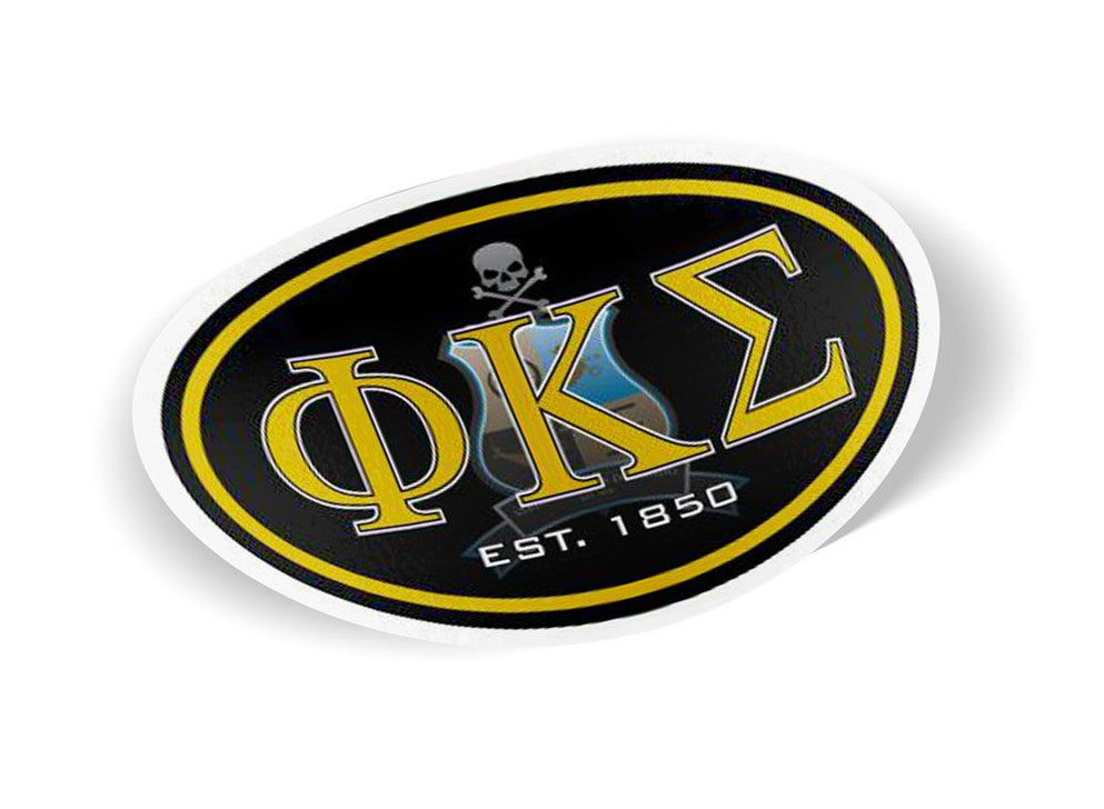 Phi Kappa Sigma Color Oval Decal — GreekU