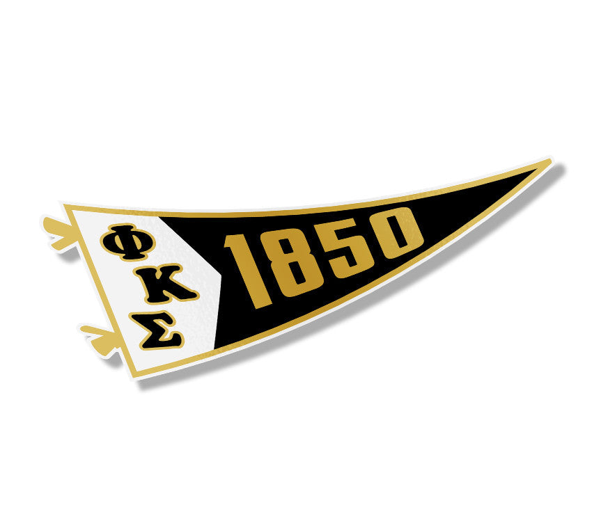 Phi Kappa Sigma Pennant Sticker — GreekU