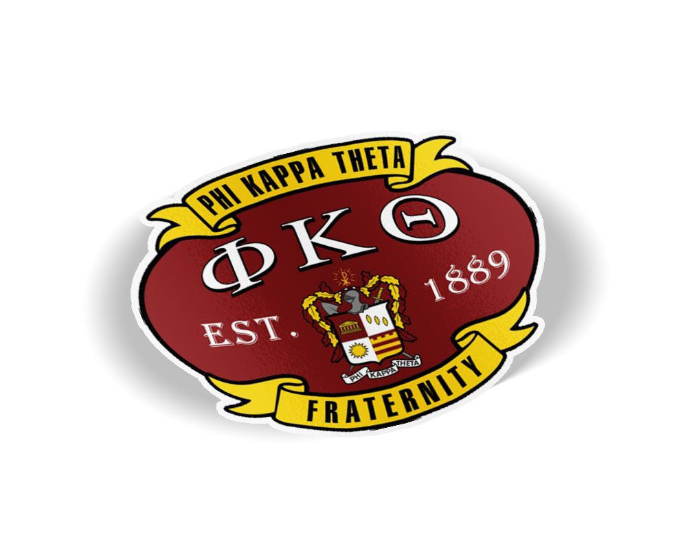 Phi Kappa Theta Banner Crest - Shield Decal — GreekU