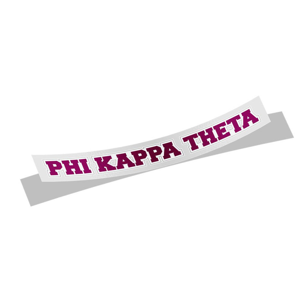 Phi Kappa Theta Long Window Sticker — GreekU