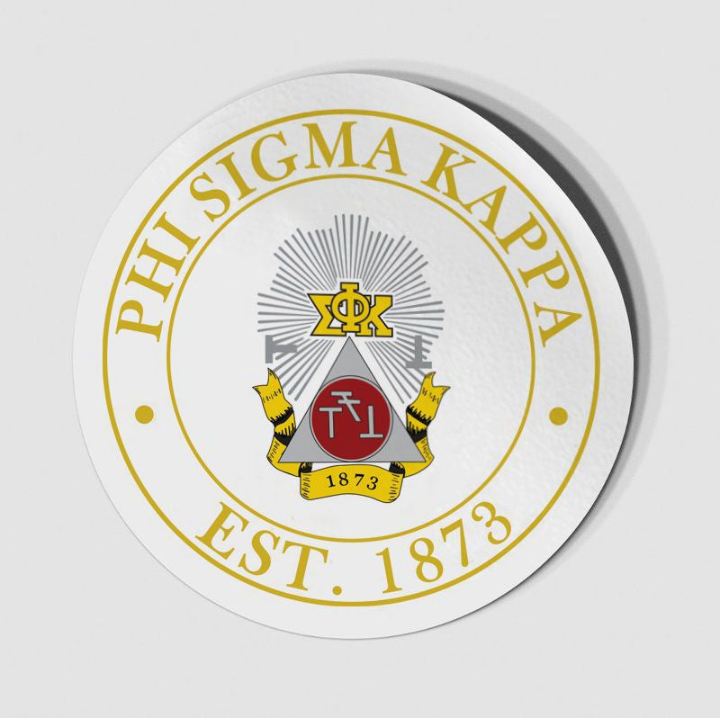 Phi Sigma Kappa Circle Crest - Shield Decal — GreekU