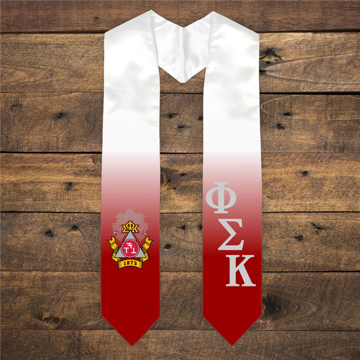 Phi Sigma Kappa Extra Fancy Diagonal Greek Graduation Stole W Crest ...