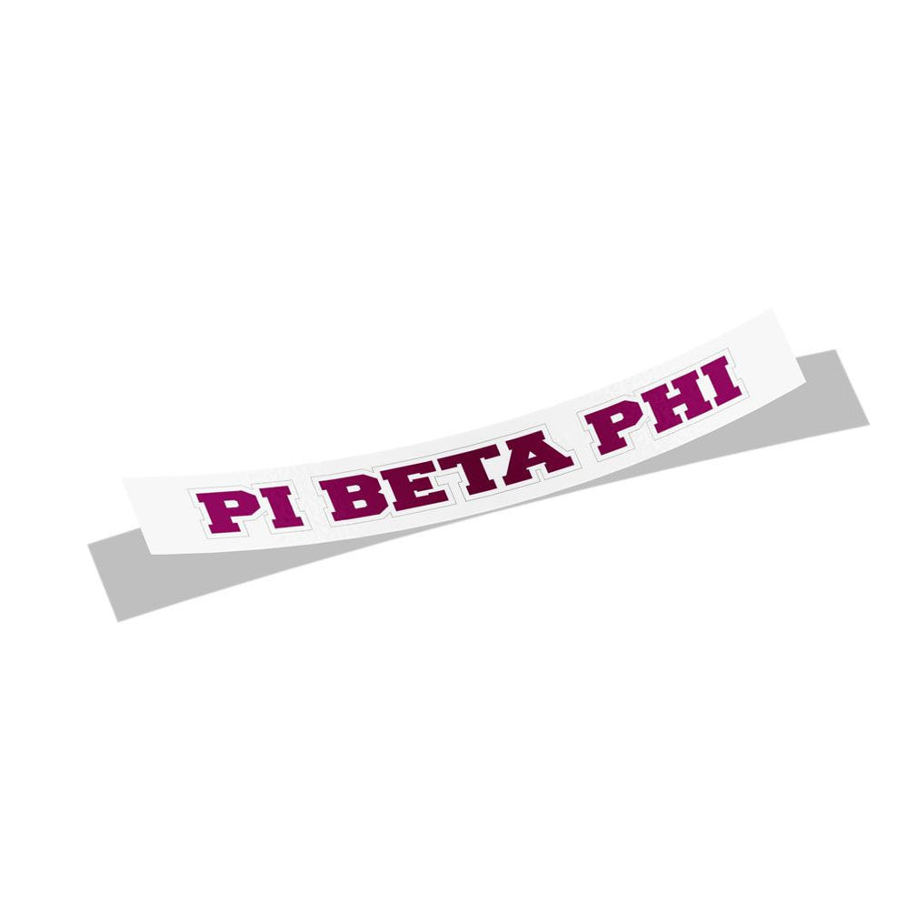 Pi Beta Phi Long Window Sticker — GreekU