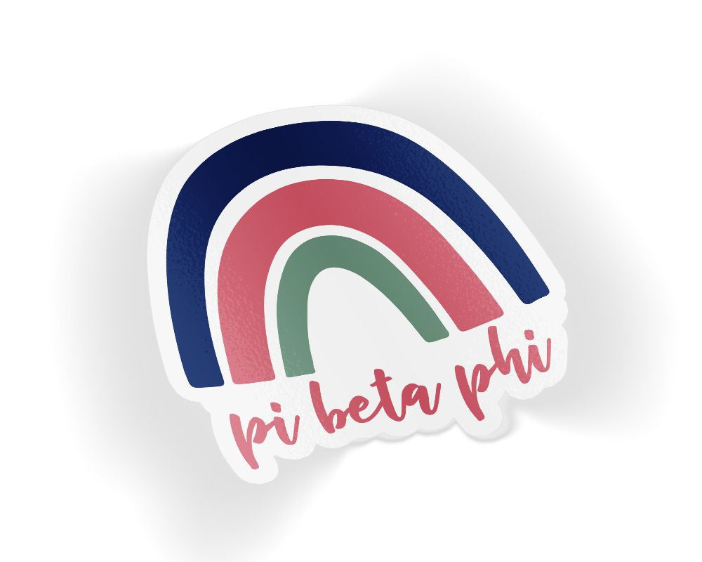 Pi Beta Phi Rainbow Sticker — GreekU