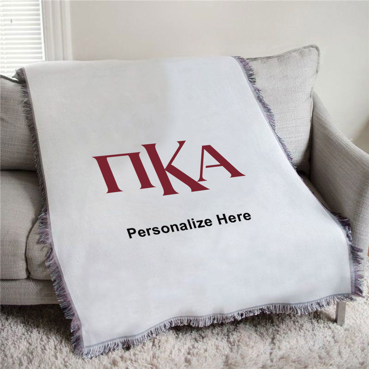 Pi Kappa Alpha Greek Letters Afghan Blanket Throw — GreekU