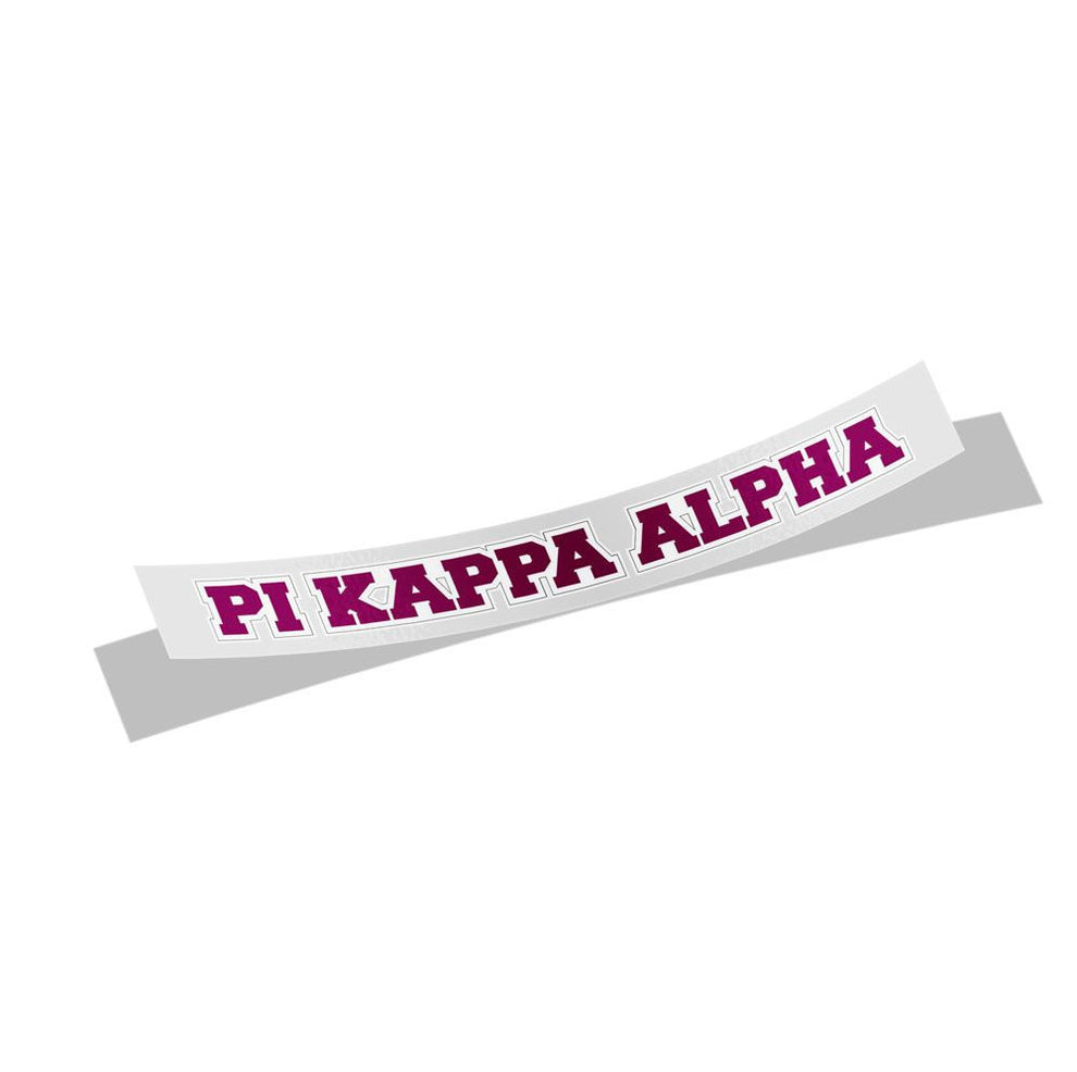 Pi Kappa Alpha Long Window Sticker — GreekU