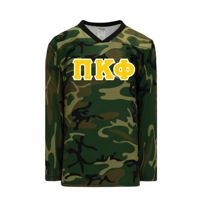Pi Kappa Phi Camouflage Lettered Hockey Jersey — GreekU