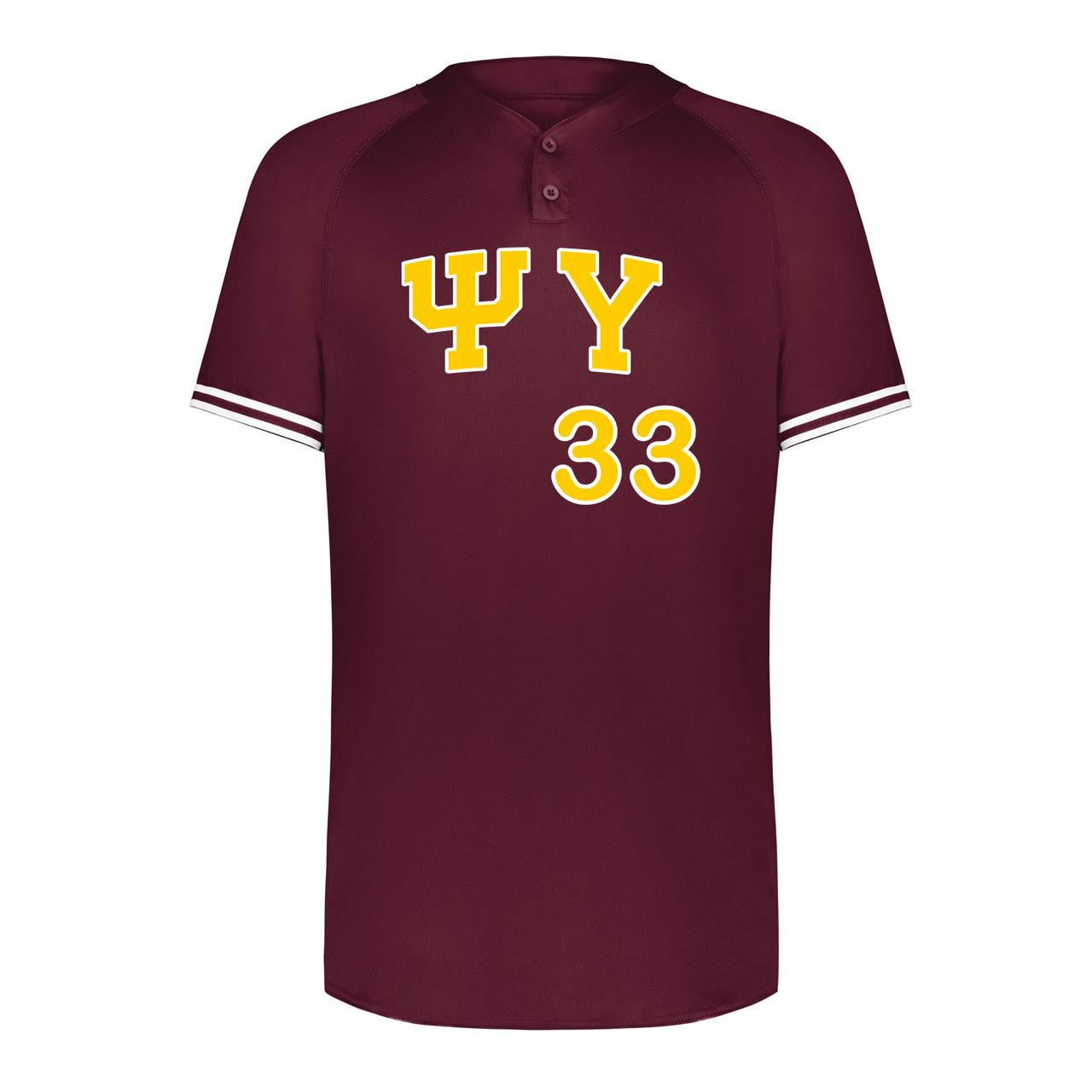 Psi Upsilon Cutter Henley Jersey — GreekU