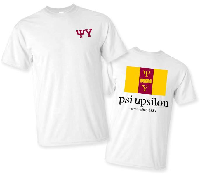 Psi Upsilon Flag T-shirts — GreekU