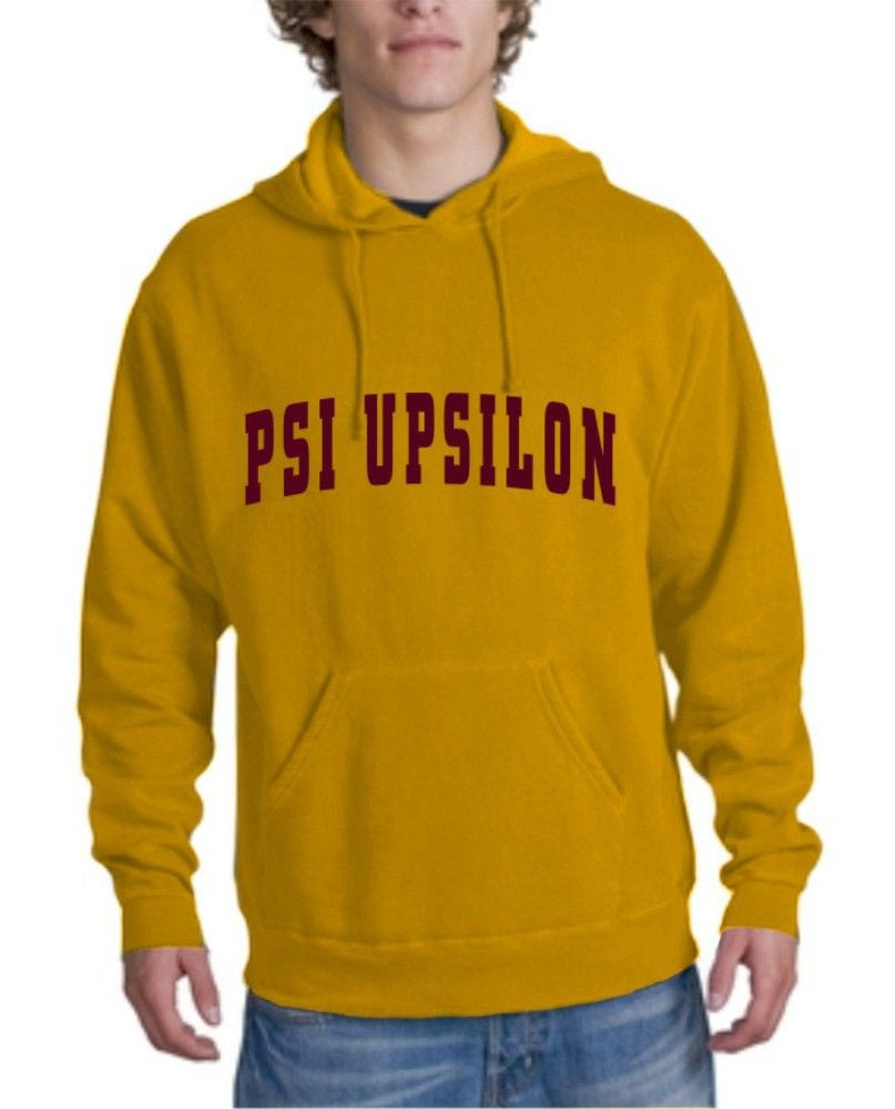 Psi Upsilon Letterman Hoodie — GreekU