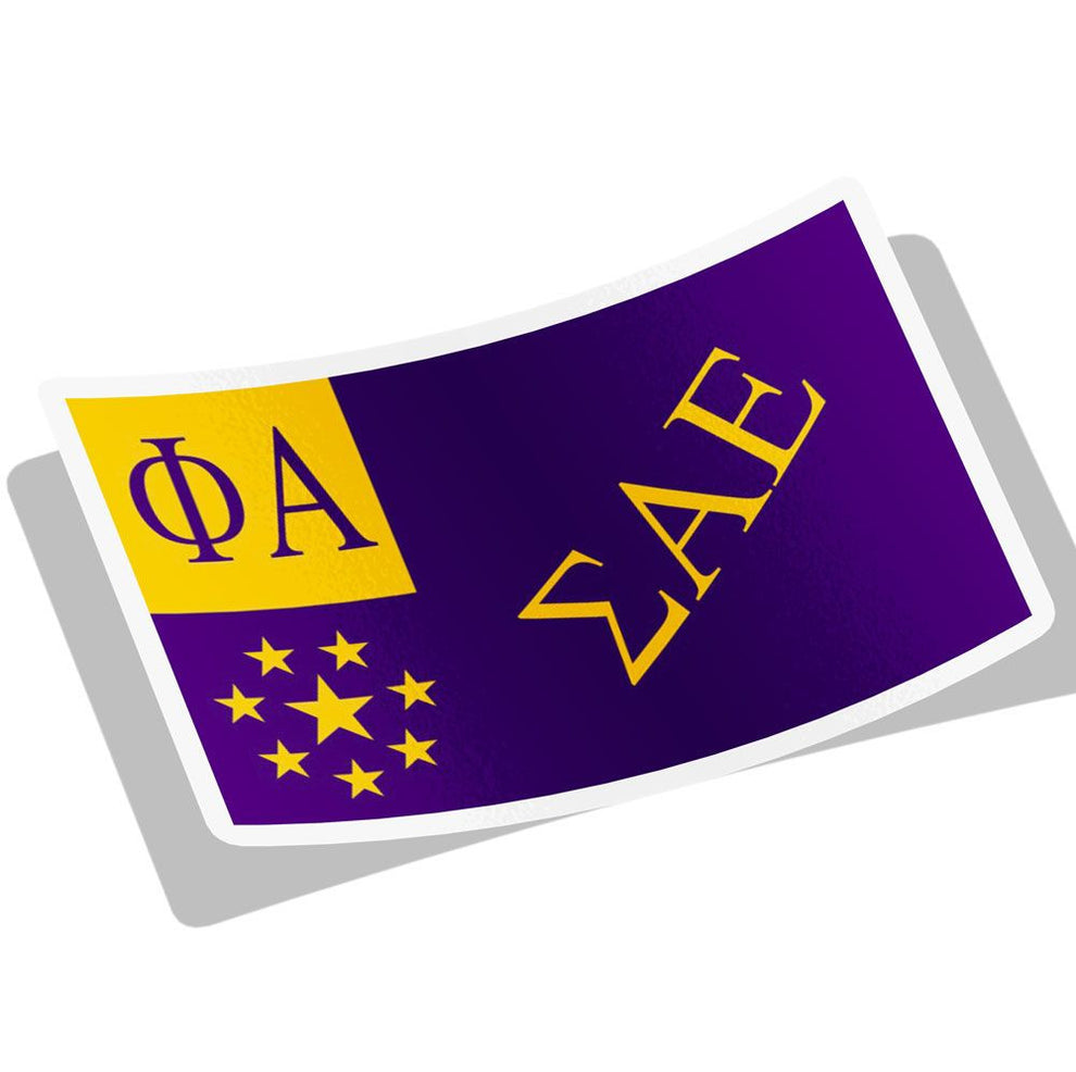 Sigma Alpha Epsilon Flag Decal Sticker — GreekU