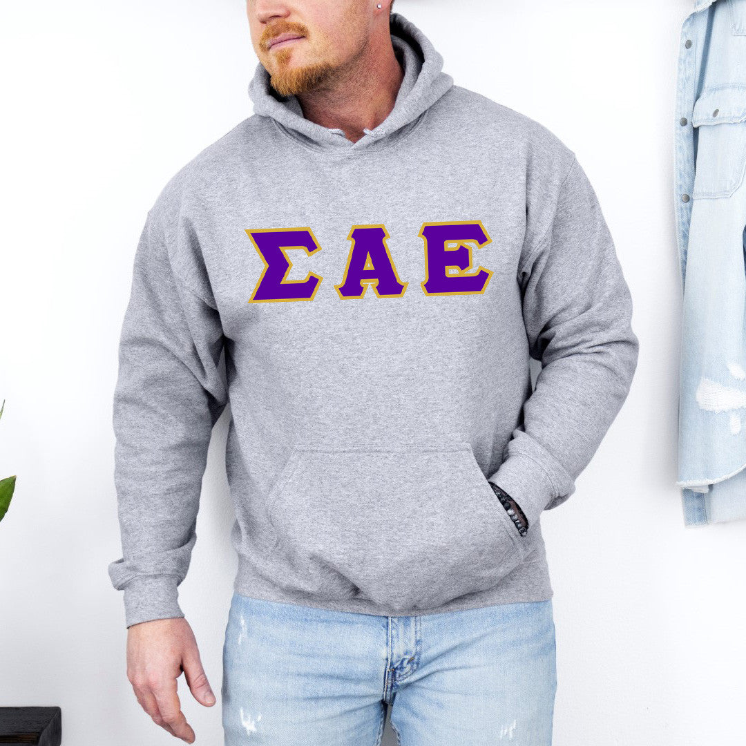 Sigma Alpha Epsilon Sigma Alpha Epsilon Lettered Hoodie — GreekU