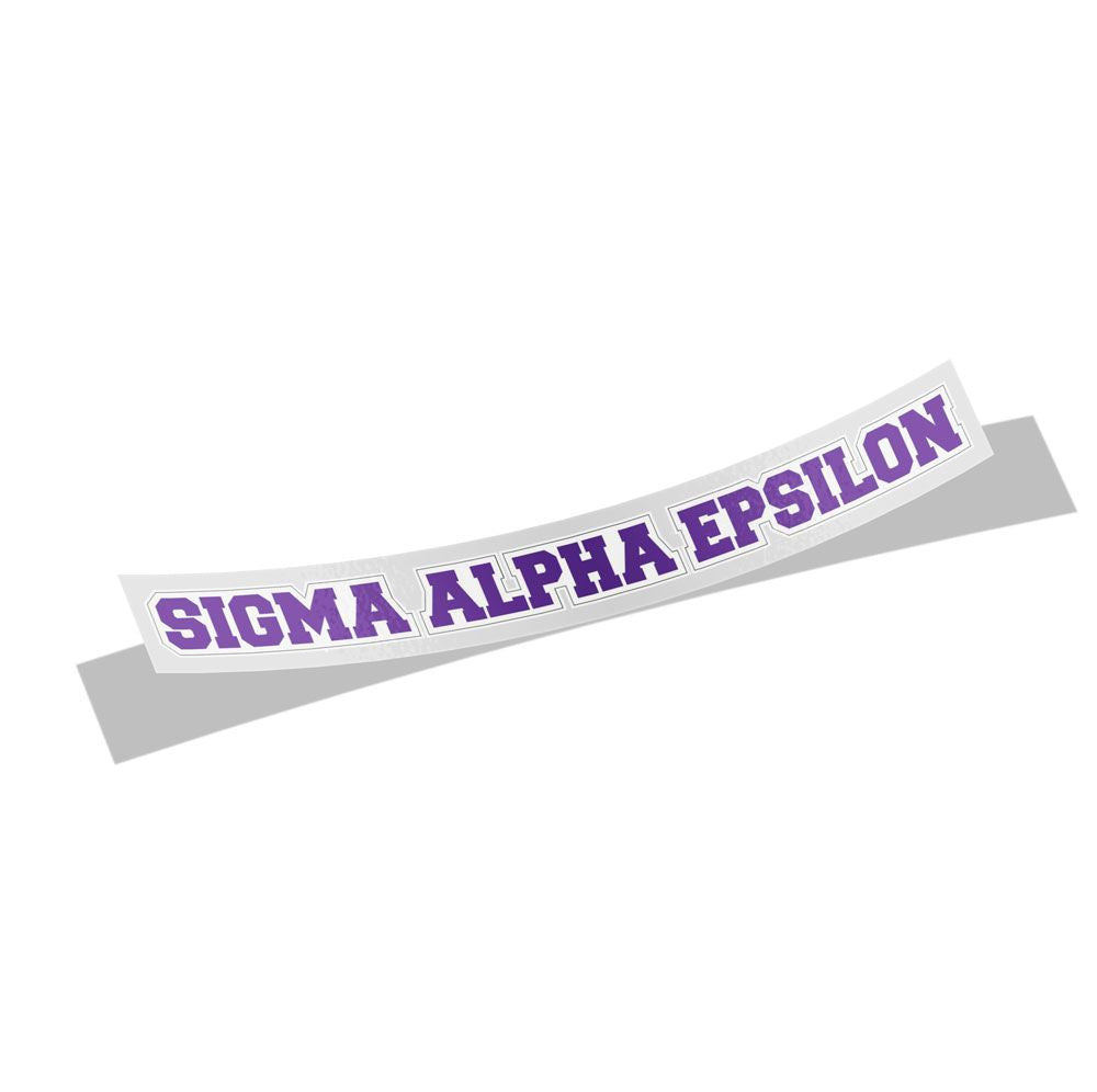 Sigma Alpha Epsilon Long Window Sticker — GreekU
