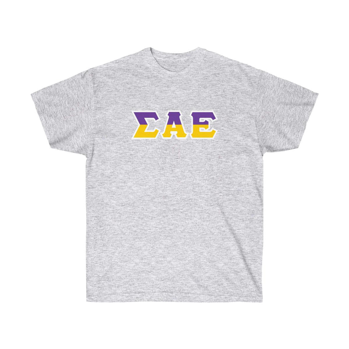 Sigma Alpha Epsilon Two Toned Greek Lettered T-shirts — GreekU