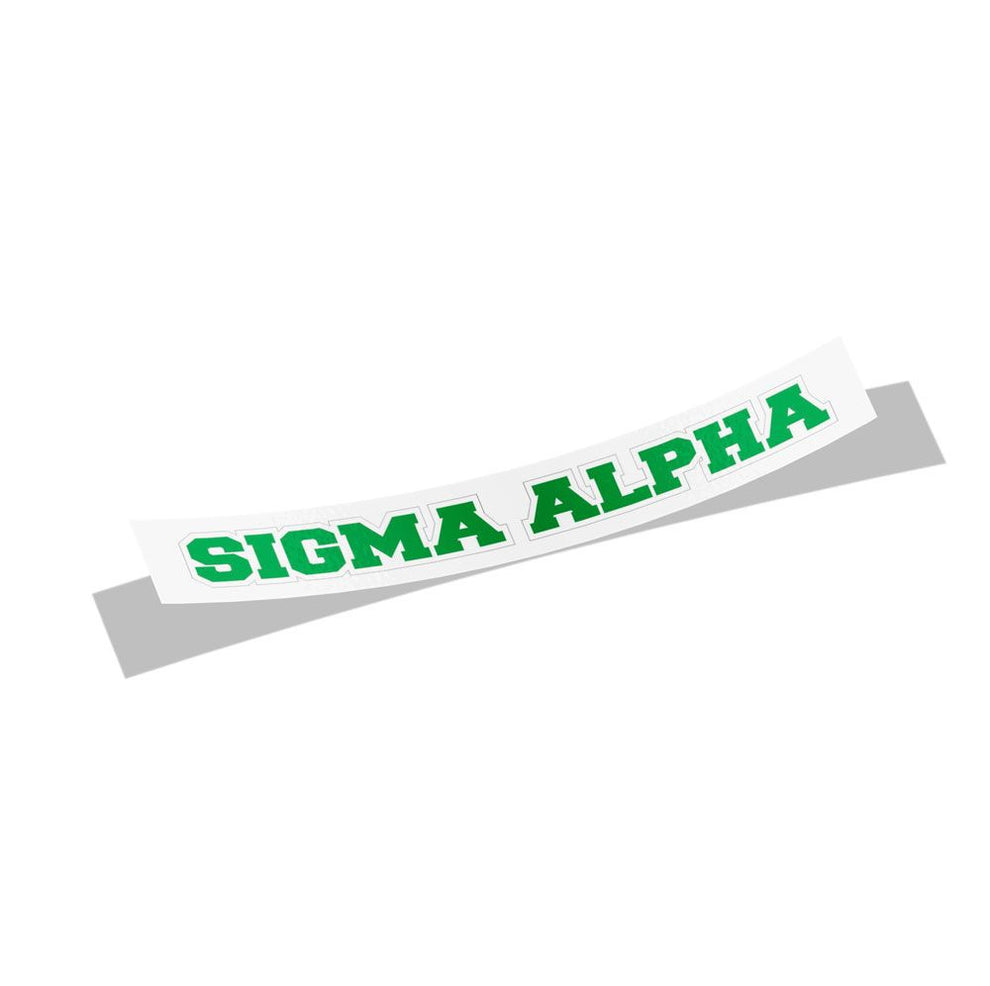 Sigma Alpha Long Window Sticker — GreekU
