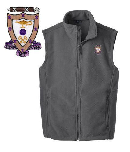 Sigma Alpha Mu Fleece Crest - Shield Vest — GreekU