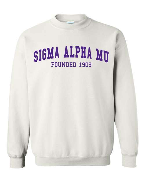 Sigma Alpha Mu Fraternity Founders Crew Sweatshirt — GreekU