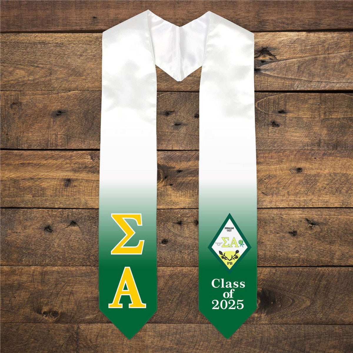 Sigma Alpha Sigma Alpha Extra Fancy Greek Class Of Graduation Stole ...