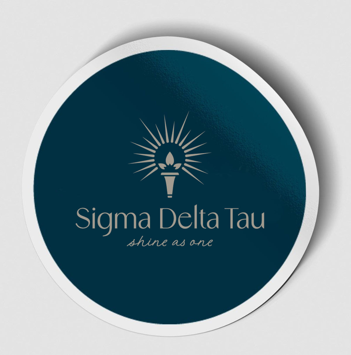 Sigma Delta Tau Logo Round Decal — GreekU