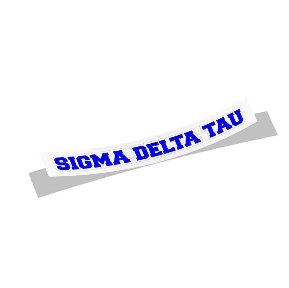 Sigma Delta Tau Long Window Sticker — GreekU