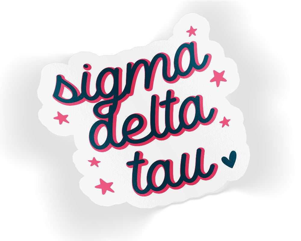 Sigma Delta Tau Star Sticker — GreekU