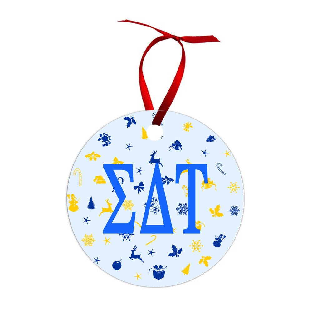 Sigma Delta Tau Holiday Cheer Christmas Ornaments — GreekU
