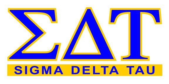 Sigma Delta Tau Custom Sticker - Personalized — GreekU