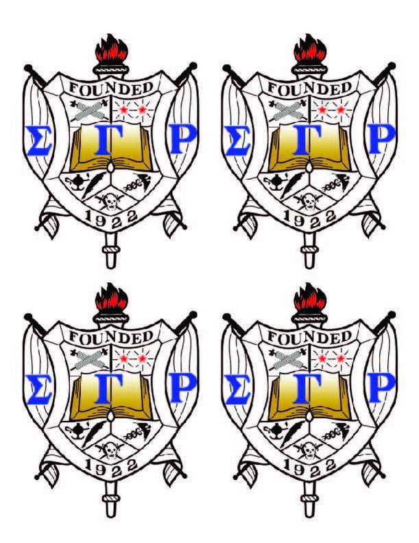 Sigma Gamma Rho Sigma Gamma Rho Crest Sticker Sheet — GreekU