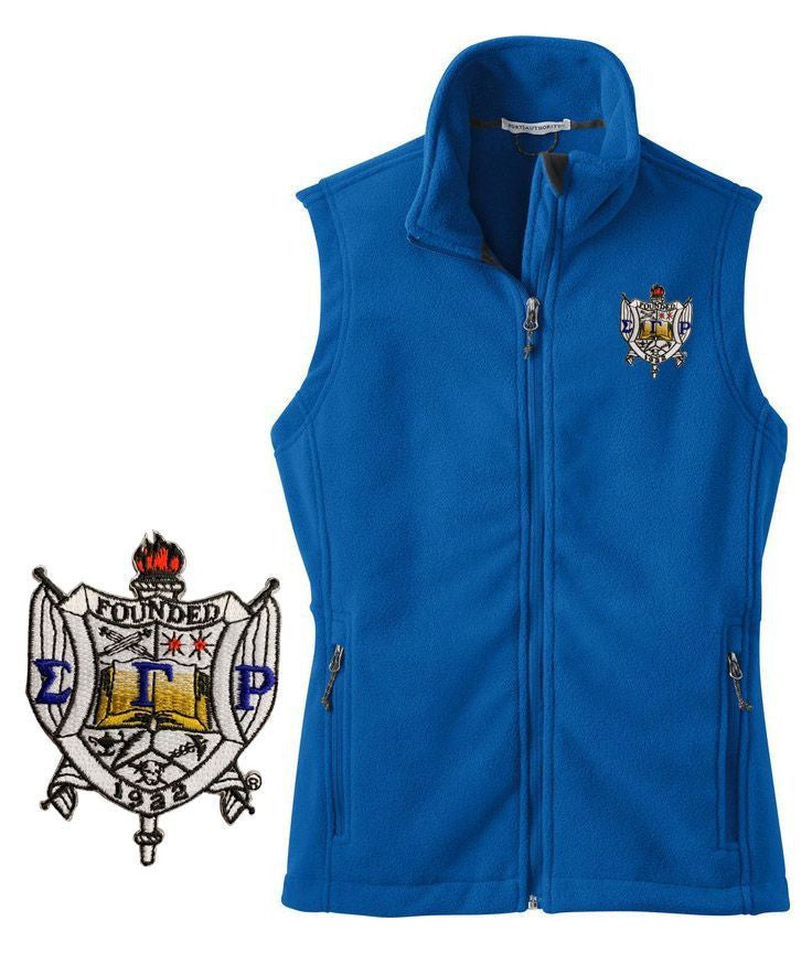 Sigma Gamma Rho Fleece Vest — GreekU