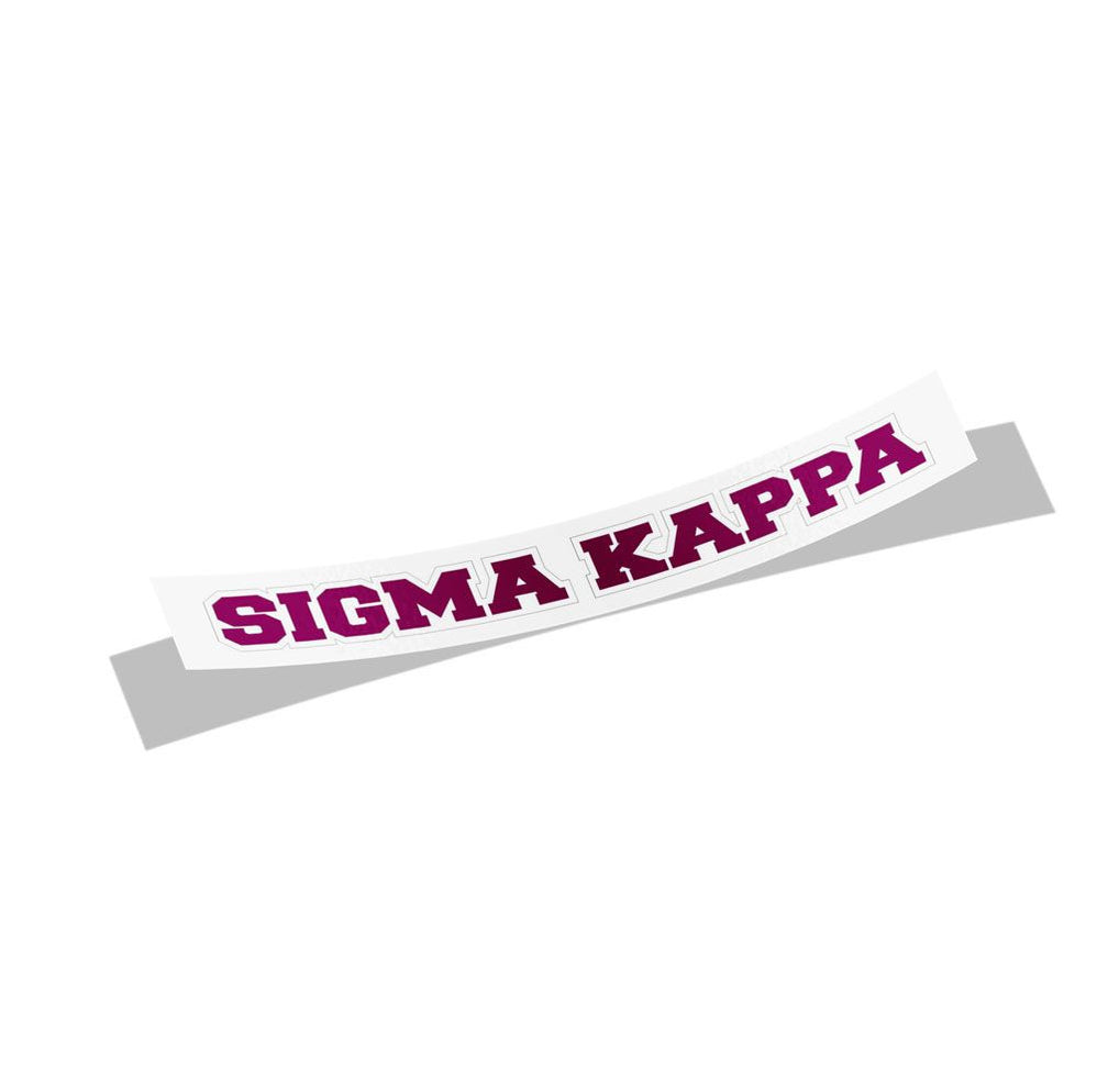 Sigma Kappa Long Window Sticker — GreekU