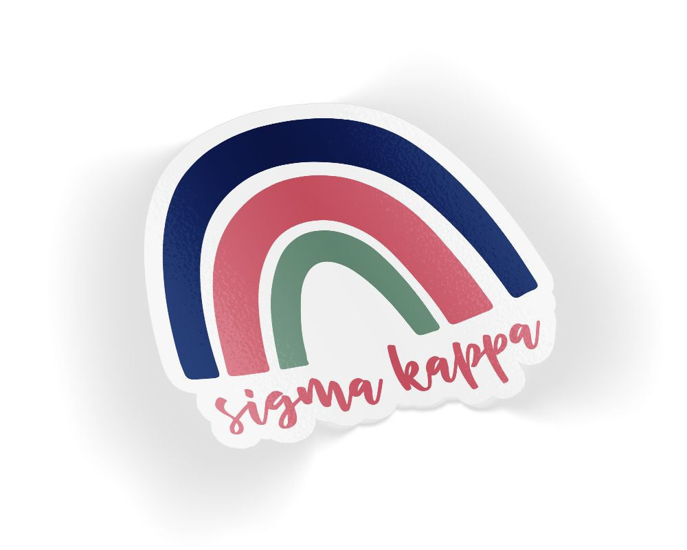 Sigma Kappa Rainbow Sticker — GreekU