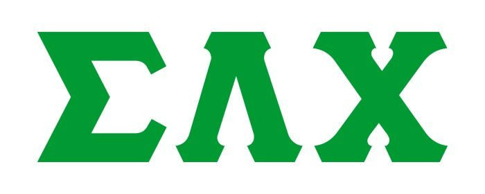Sigma Lambda Chi Big Greek Letter Window Sticker Decal — GreekU
