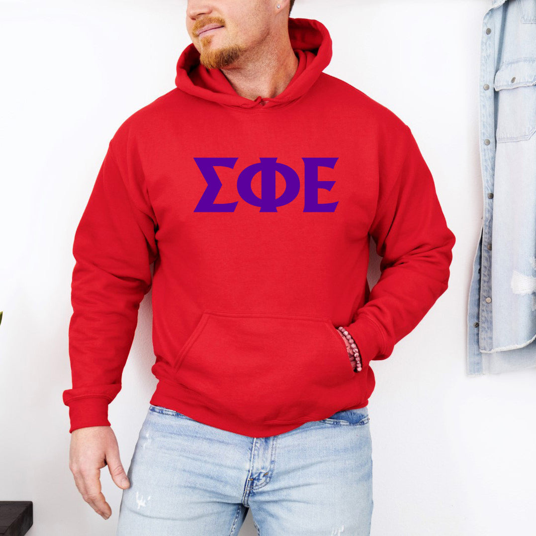 Sigma Phi Epsilon letter Hoodie — GreekU