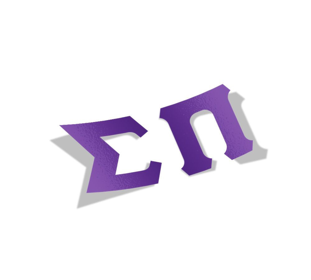 Sigma Pi Big Greek Letter Window Sticker Decal — GreekU