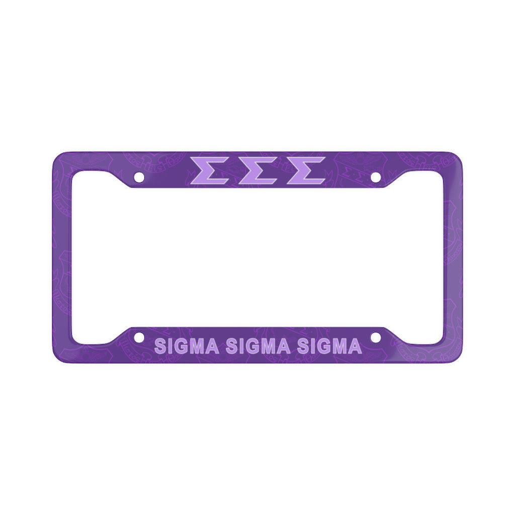 Sigma Sigma Sigma New License Plate Frames — GreekU