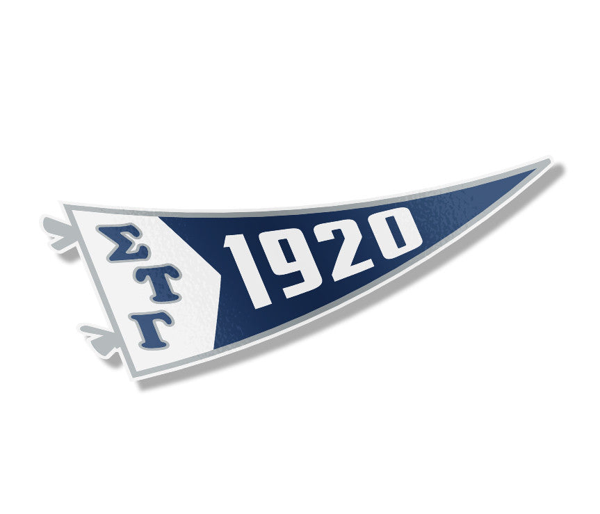 Sigma Tau Gamma Pennant Sticker — GreekU